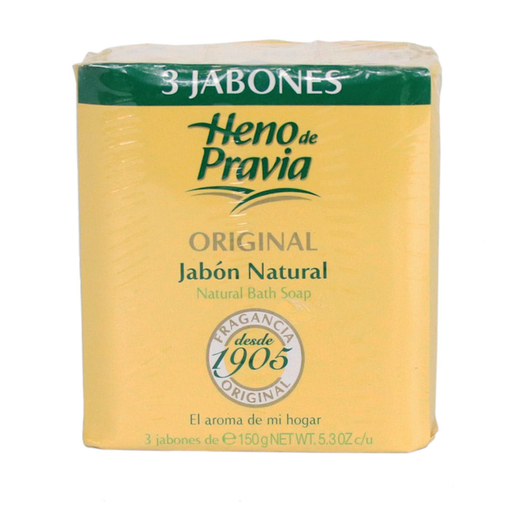 JABON HENO PRAVIA NATURAL 3*150GR