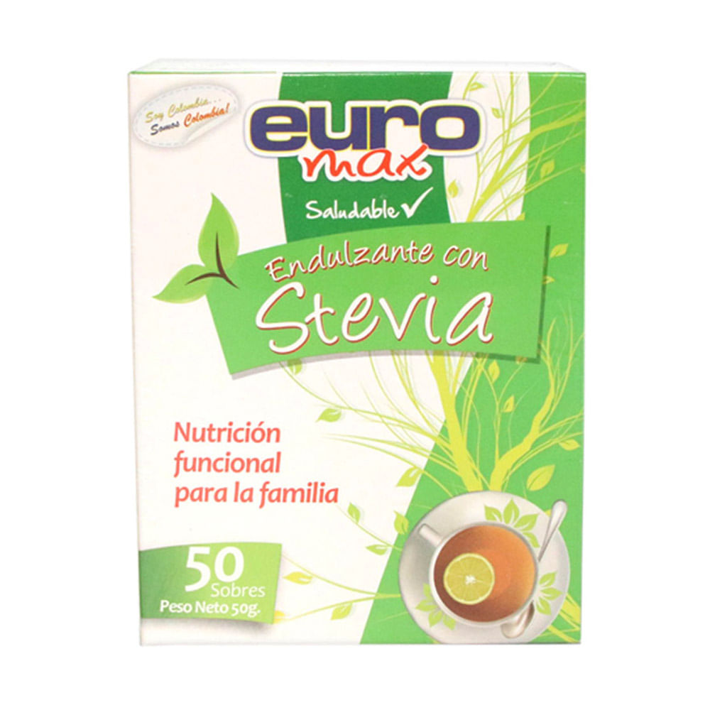 STEVIA EUROMAX CAJA x 50 SOBRES