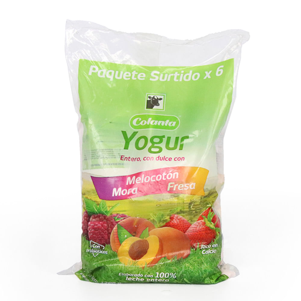YOGURT COLANTA SURTIDO X6UND *1200G