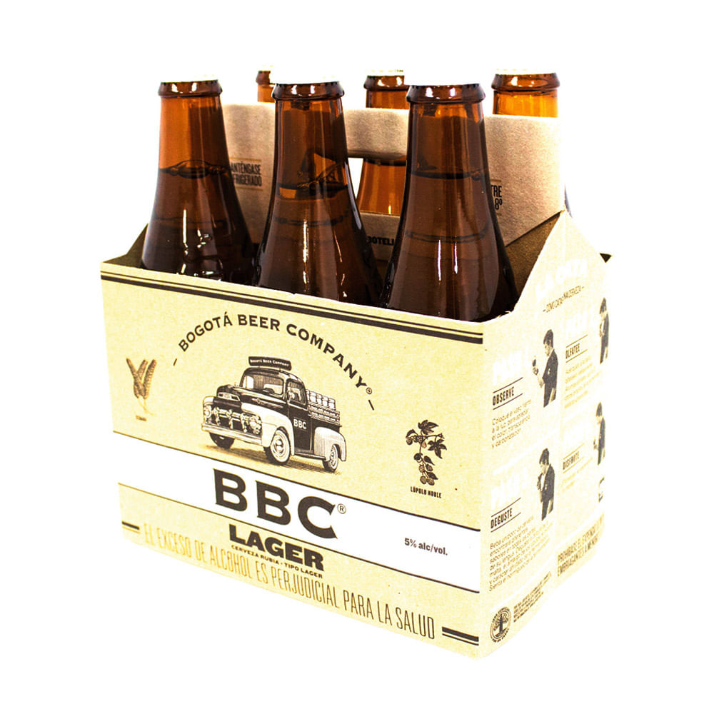 CERVEZA BBC LAGER NR X 6 x 330ML