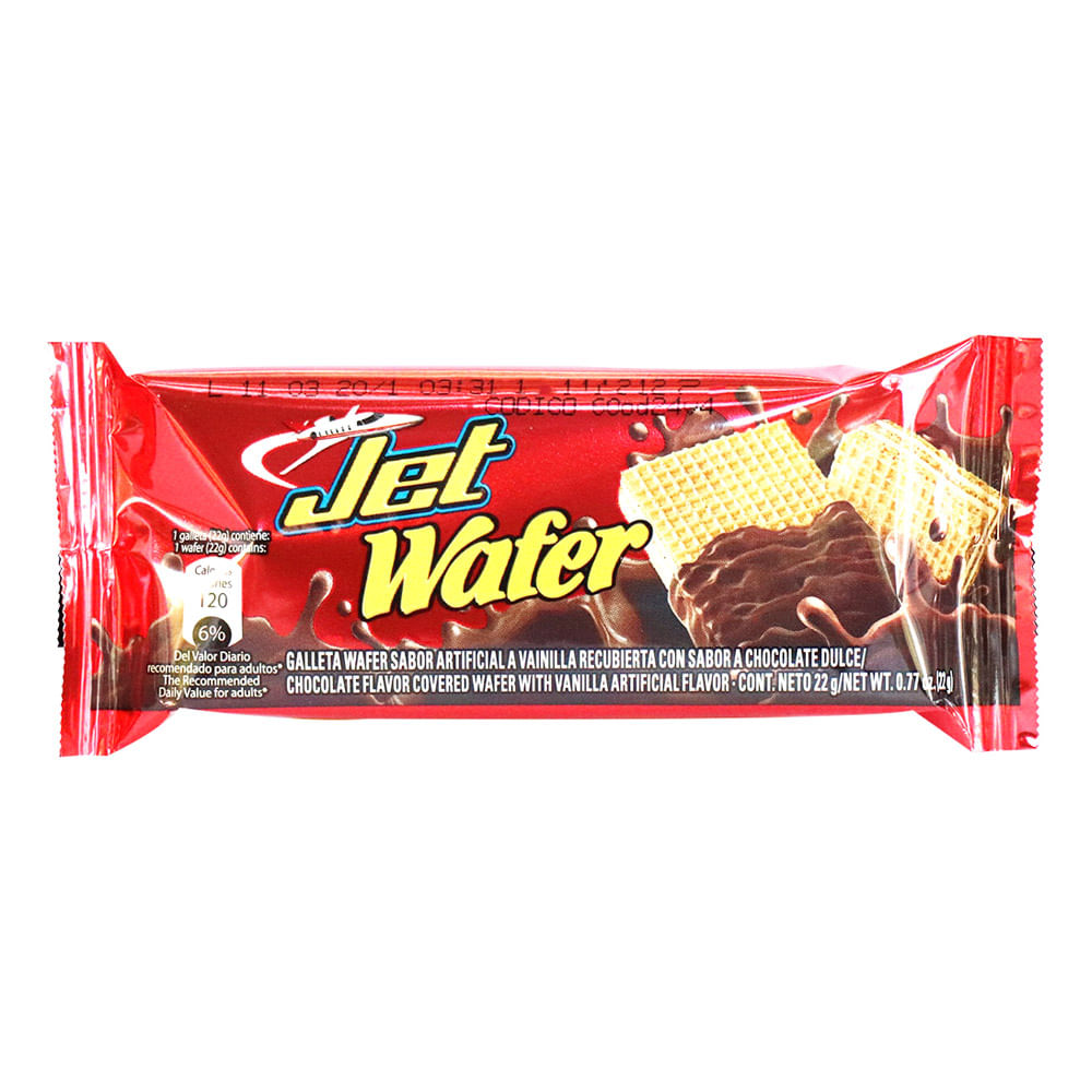 CHOCOLATINA JET WAFER VAINILLA x 22 GRS