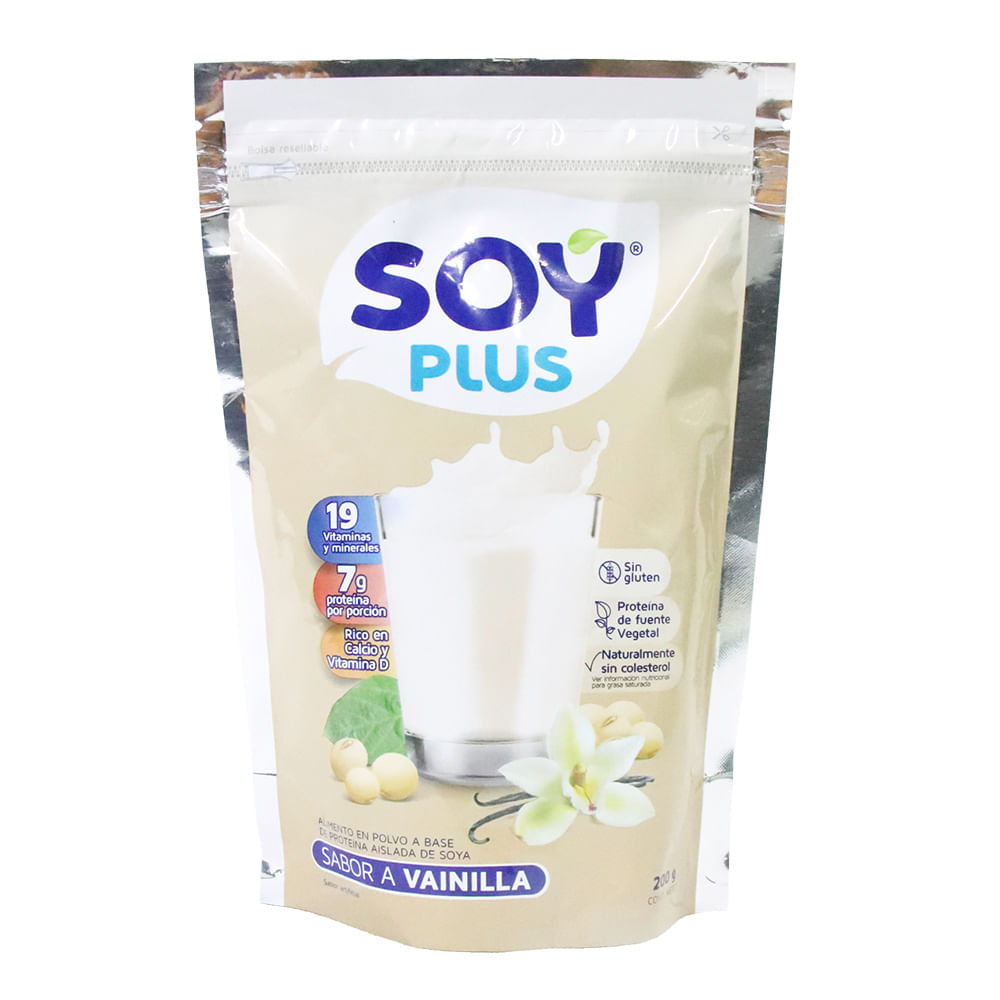 LECHE SOYA VAINILLA x 200GR SOY PLUS