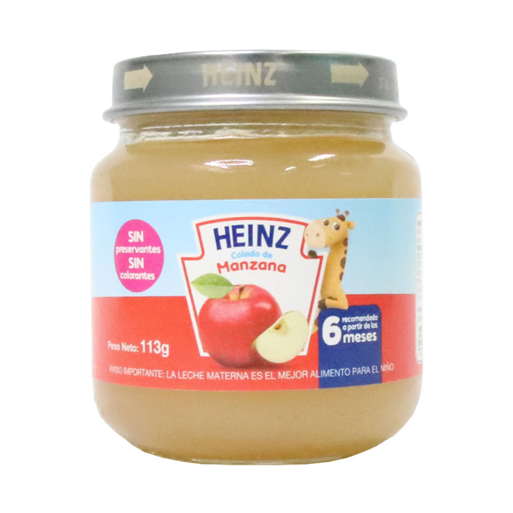 COMPOTA HEINZ MANZANA FRASCO *113GR