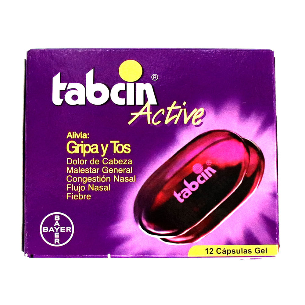 TABCIN ACTIVE GRIPA TOS*12 CAPSULAS GEL
