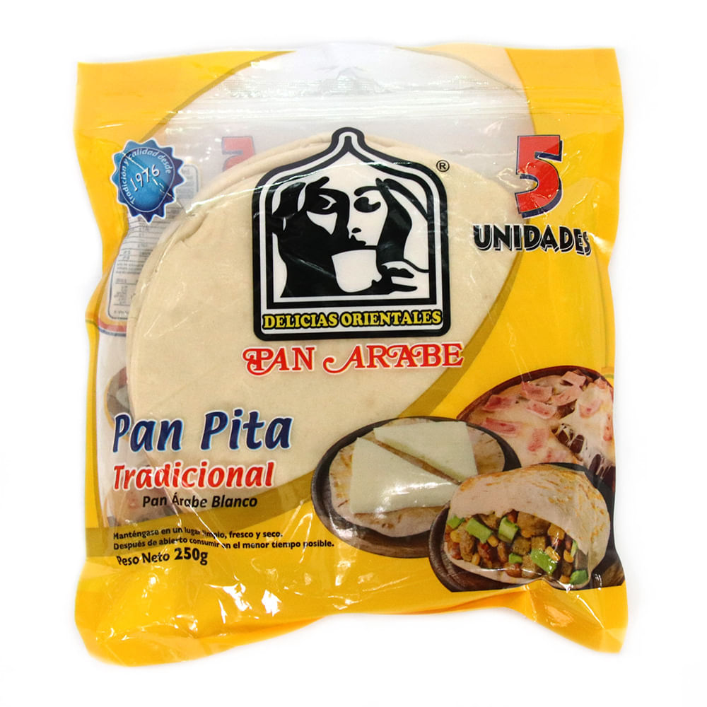 PAN ARABE TRADICIONAL X5UNDS x 250GR