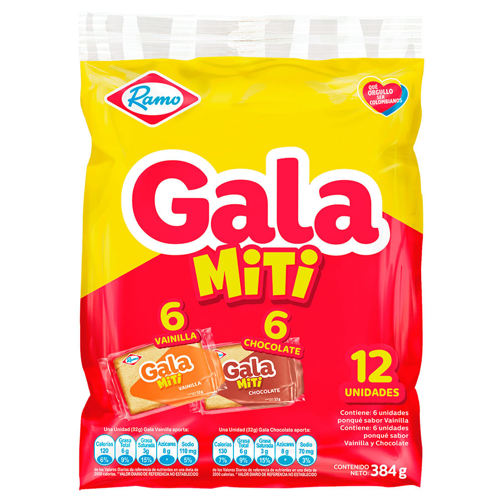 TORTA GALA MITI RAMO X12UND x 384GR