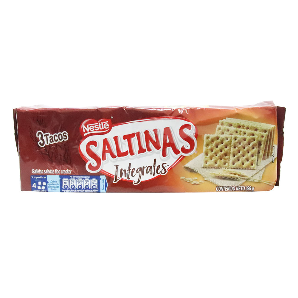 GALLETAS SALTINAS INTEGRAL 3T*399GR