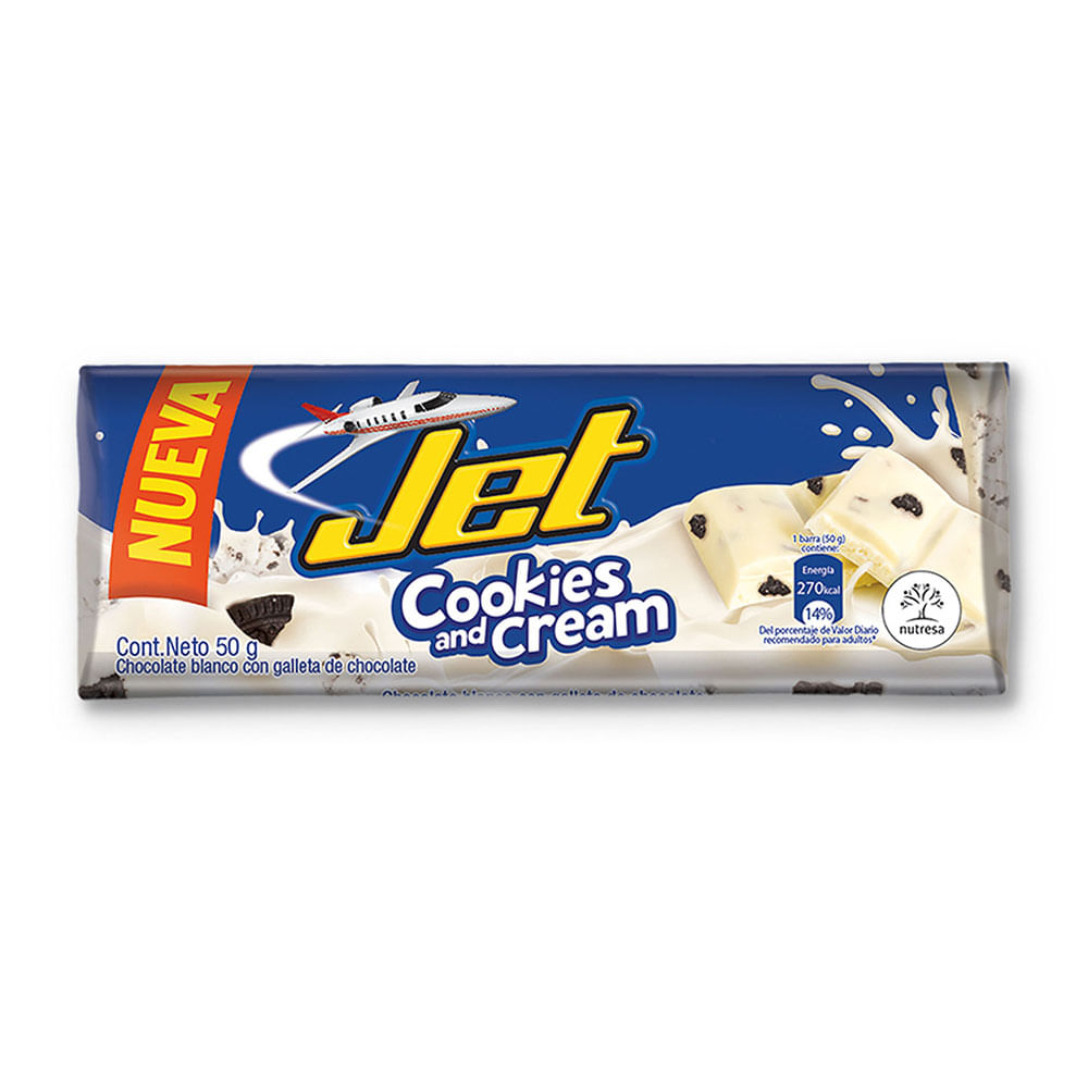 CHOCOLATINA JET COOKIES & CREAM x 50GR