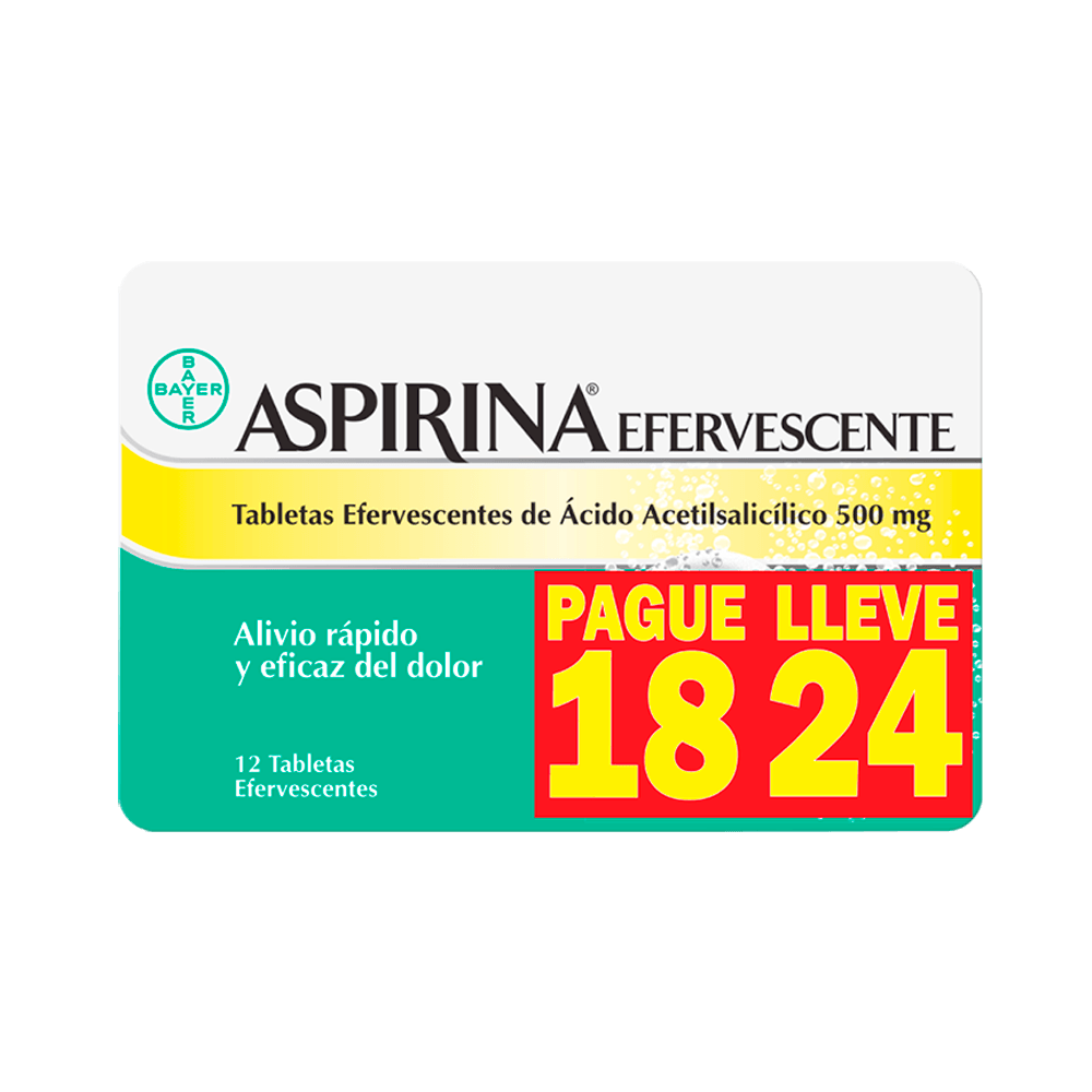ASPIRINA EFERVECENTE BAYER PG 18 LLV 24