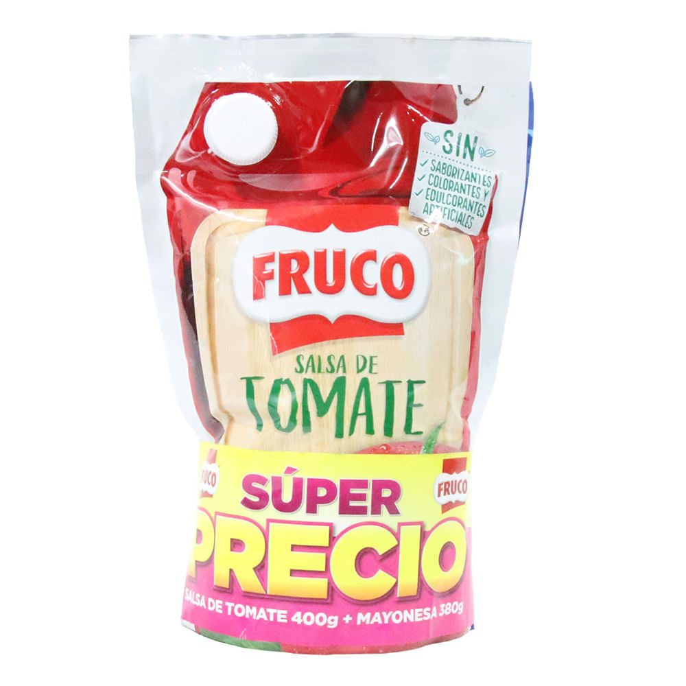 SALSA TOMATE FRUCO*400GR+MAYONE*380GR