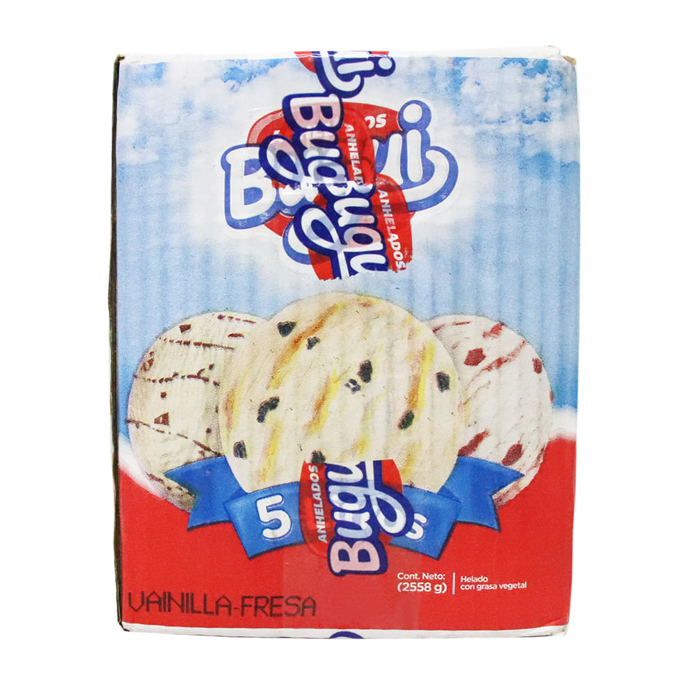 HELADO VAINILLA FRESA HDO BUGUI*2558GR
