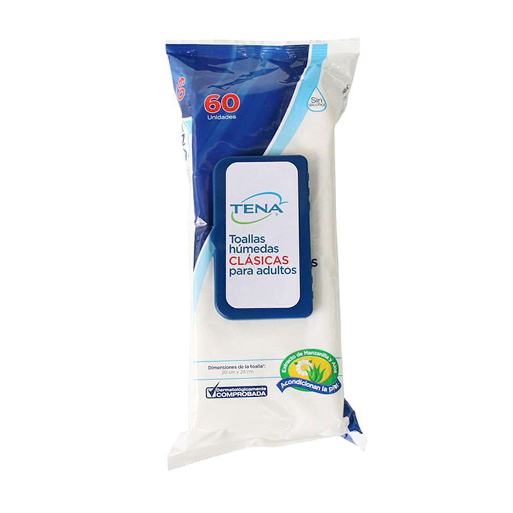 TOALLAS HUMEDAS CLASICA TENA x 60UND