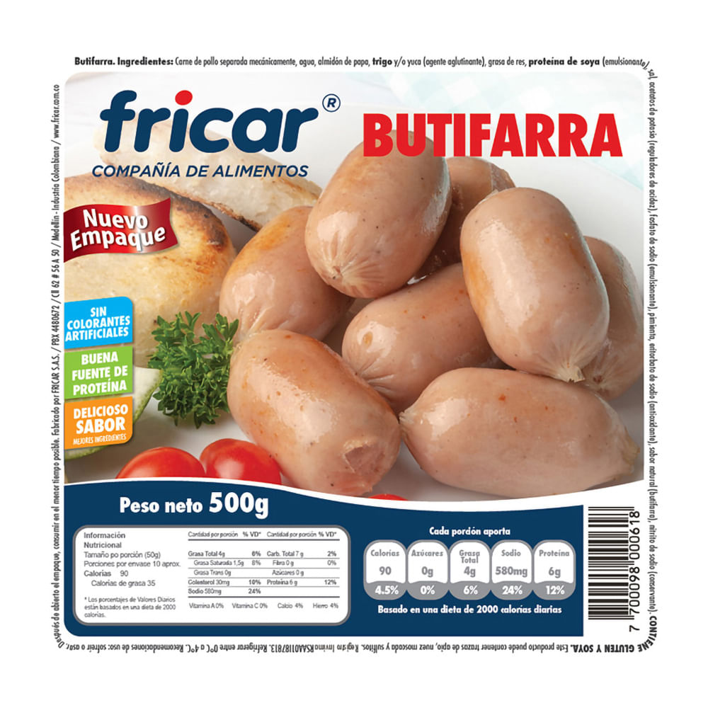 BUTIFARRA FRICAR x 500GR
