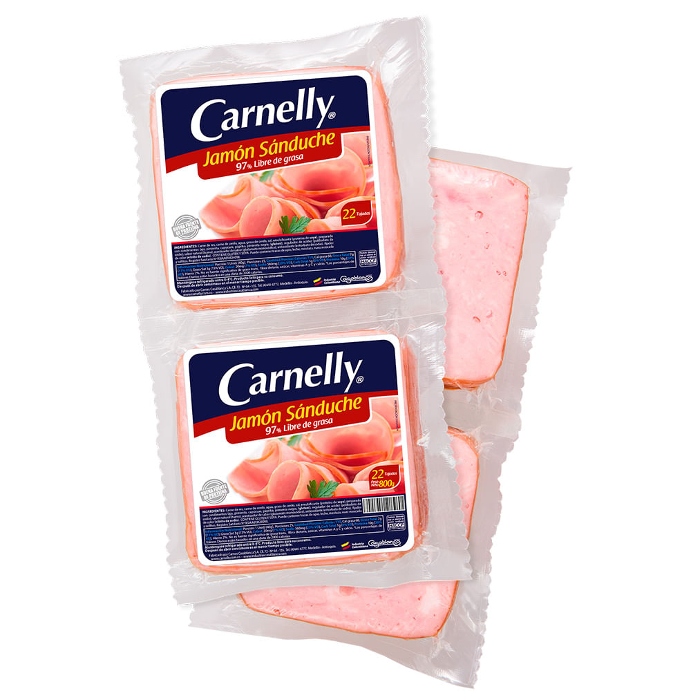 JAMON SANDUCHE AHUMADO CARNELLY