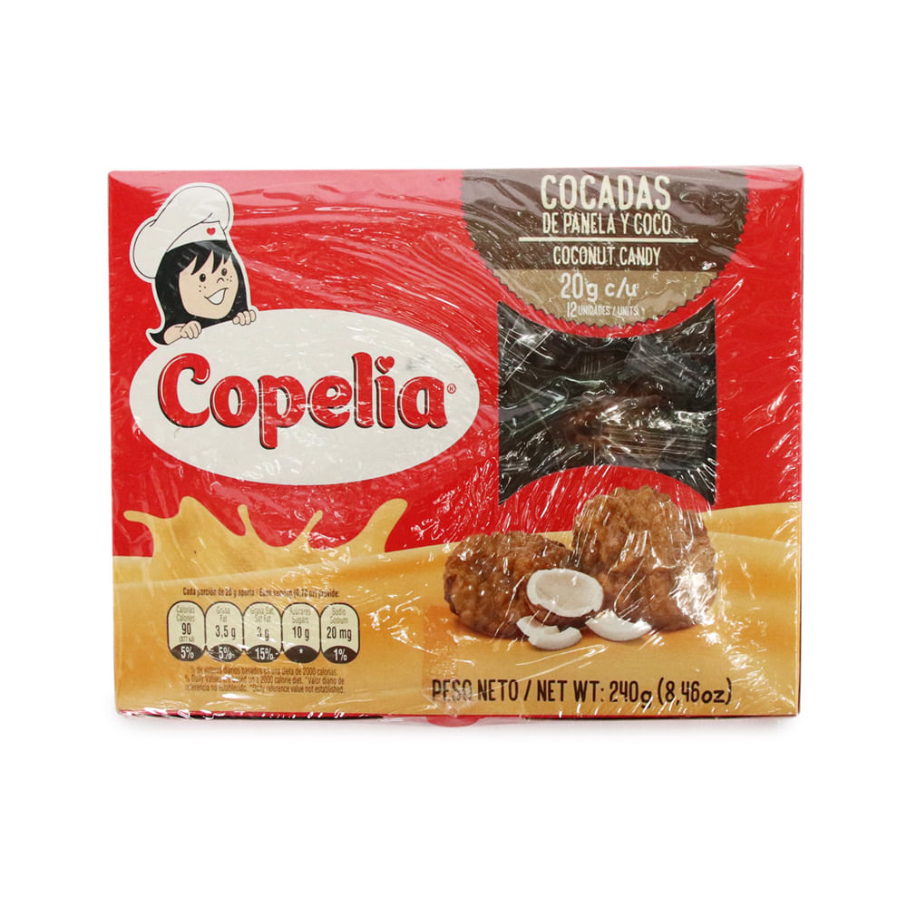 COCADAS COPELIA PANELA Y COCO*12UND*20GR