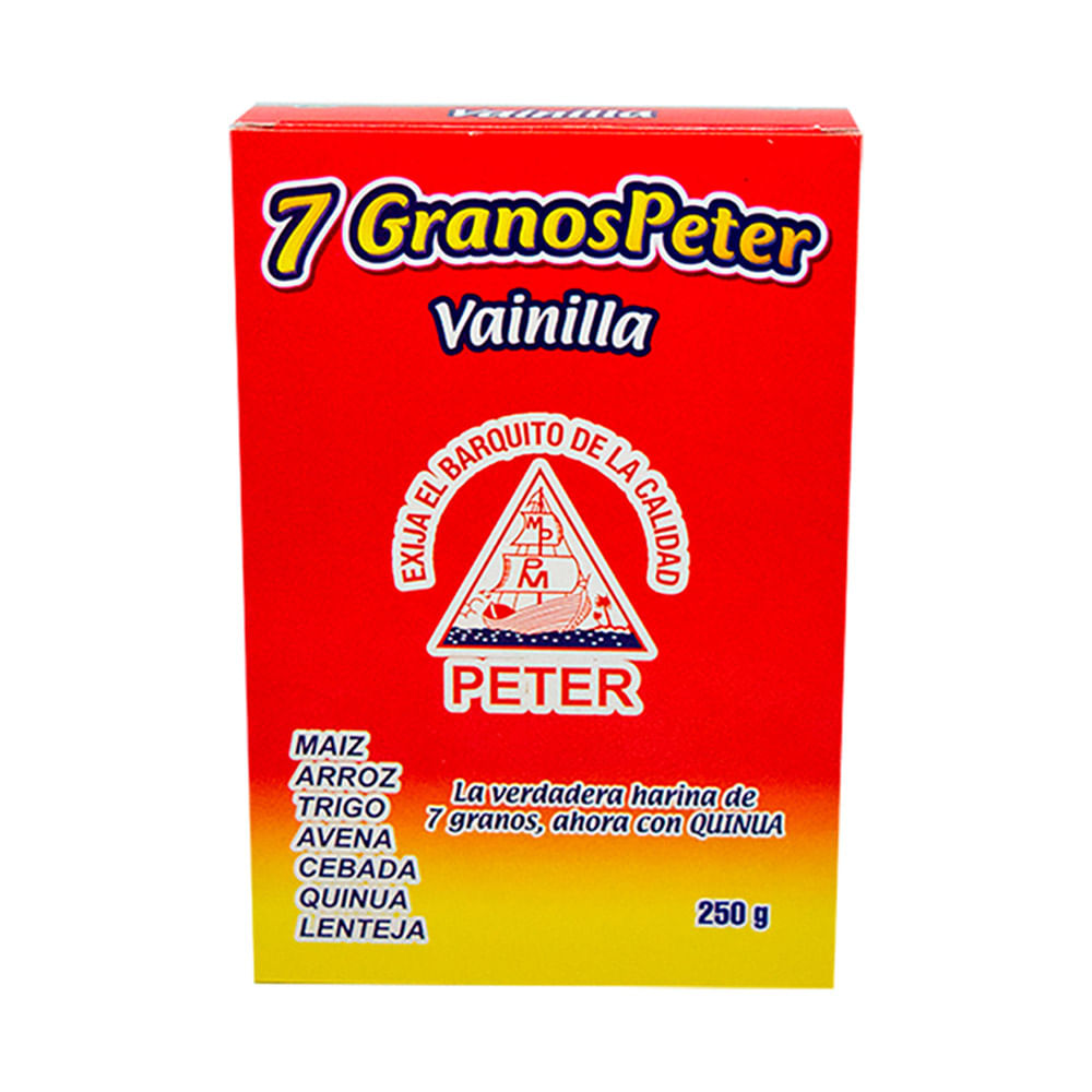 HARINA 7 GRANOS VAINILLA PETER x 250GR