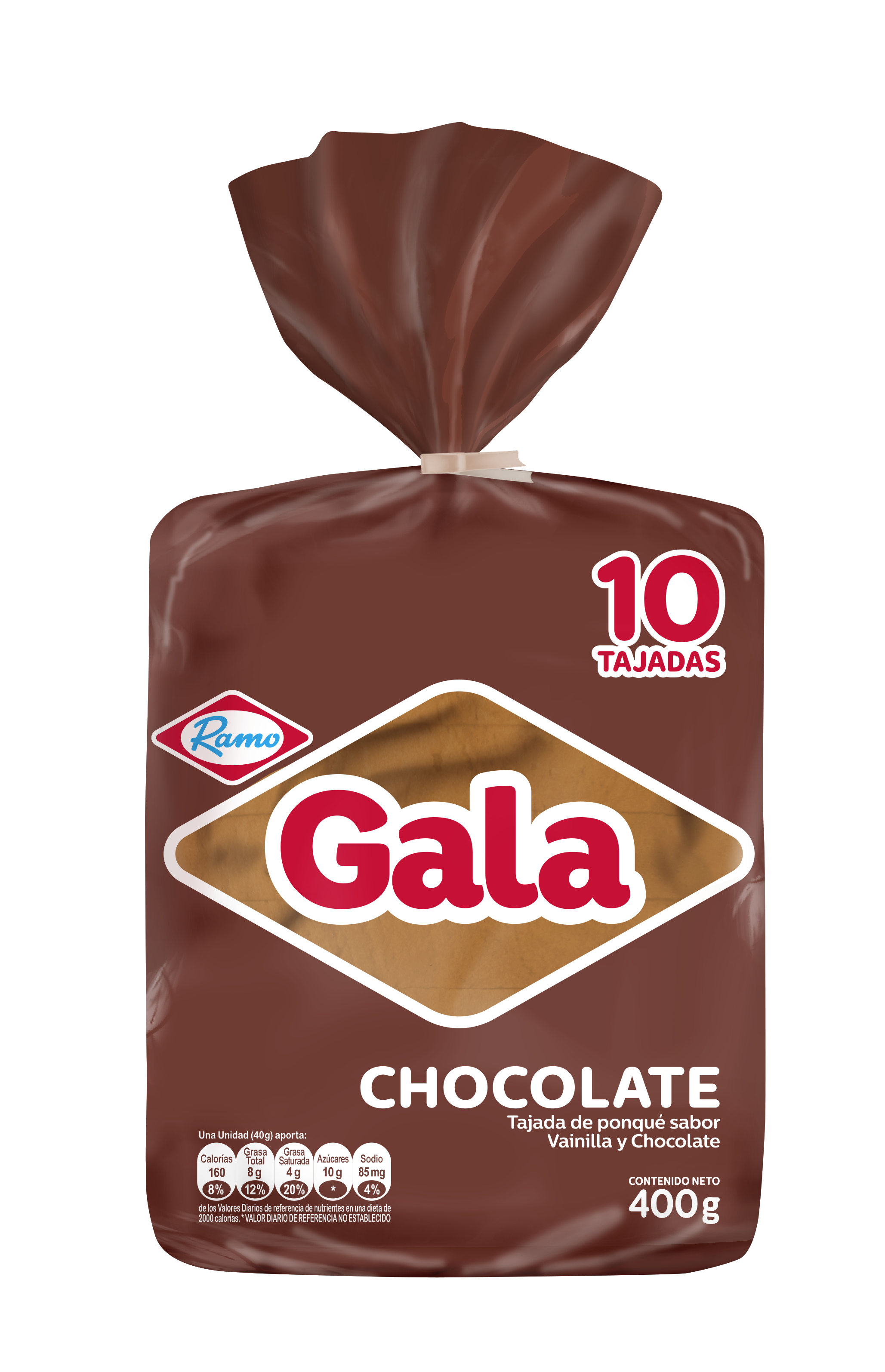PONQUE RAMO BLOQUE GALA CHOCOLATE x400GR