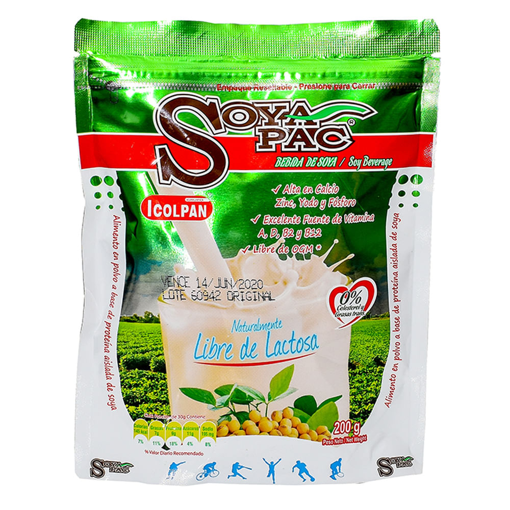 LECHE SOYA PACK DESLAC*200GR