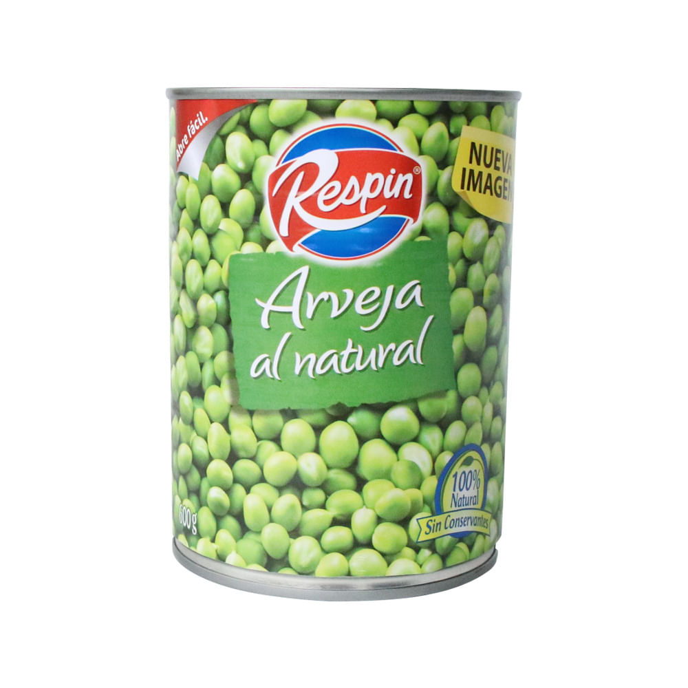 ARVEJA NATURAL LATA RESPIN x 600GR