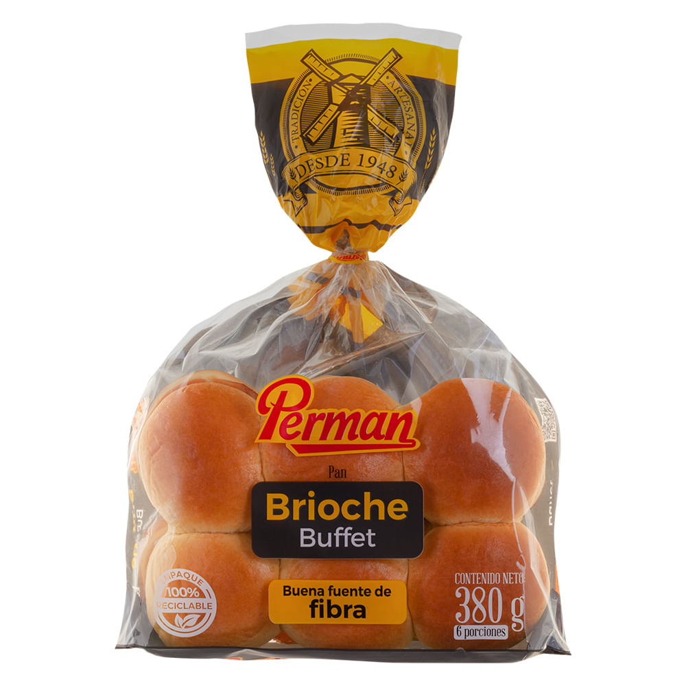 PAN TIPO BUFFET PERMAN BRIOCHE*370GR