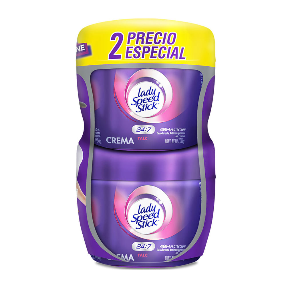 DEO CREMA CREAM TALC LADY SS X2 x 100GR