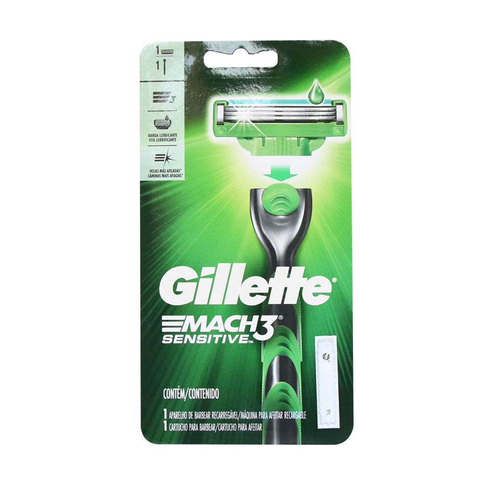 MAQUINA MACH3 SENSIT RAZOR GILLETTE x 1U