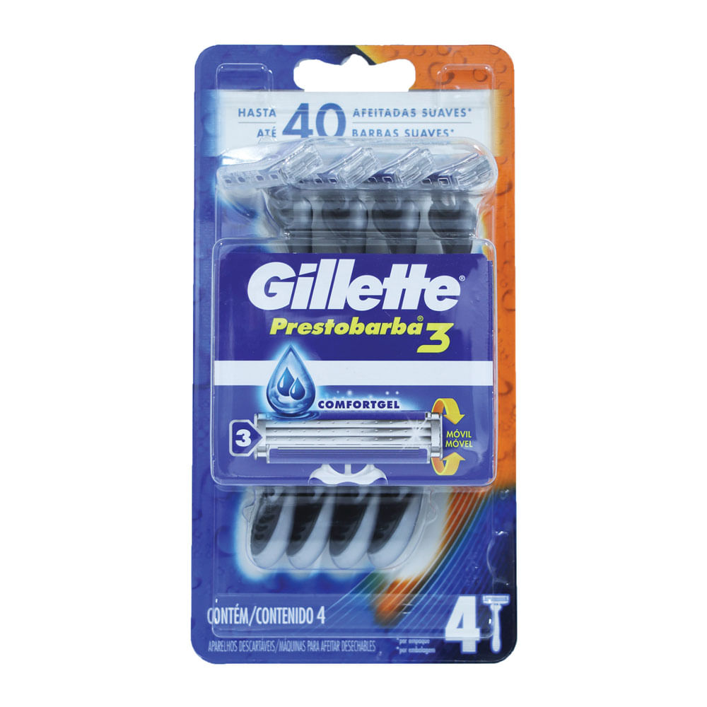 PRESTOBARBA GILLETTE X4UND ED MUNDIAL