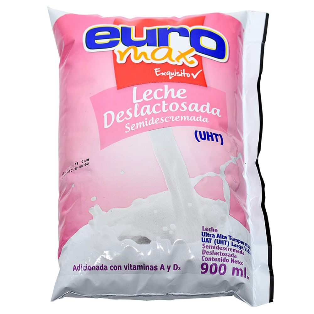 LECHE UHT DESLACTOSADA EUROMAX x 900ML