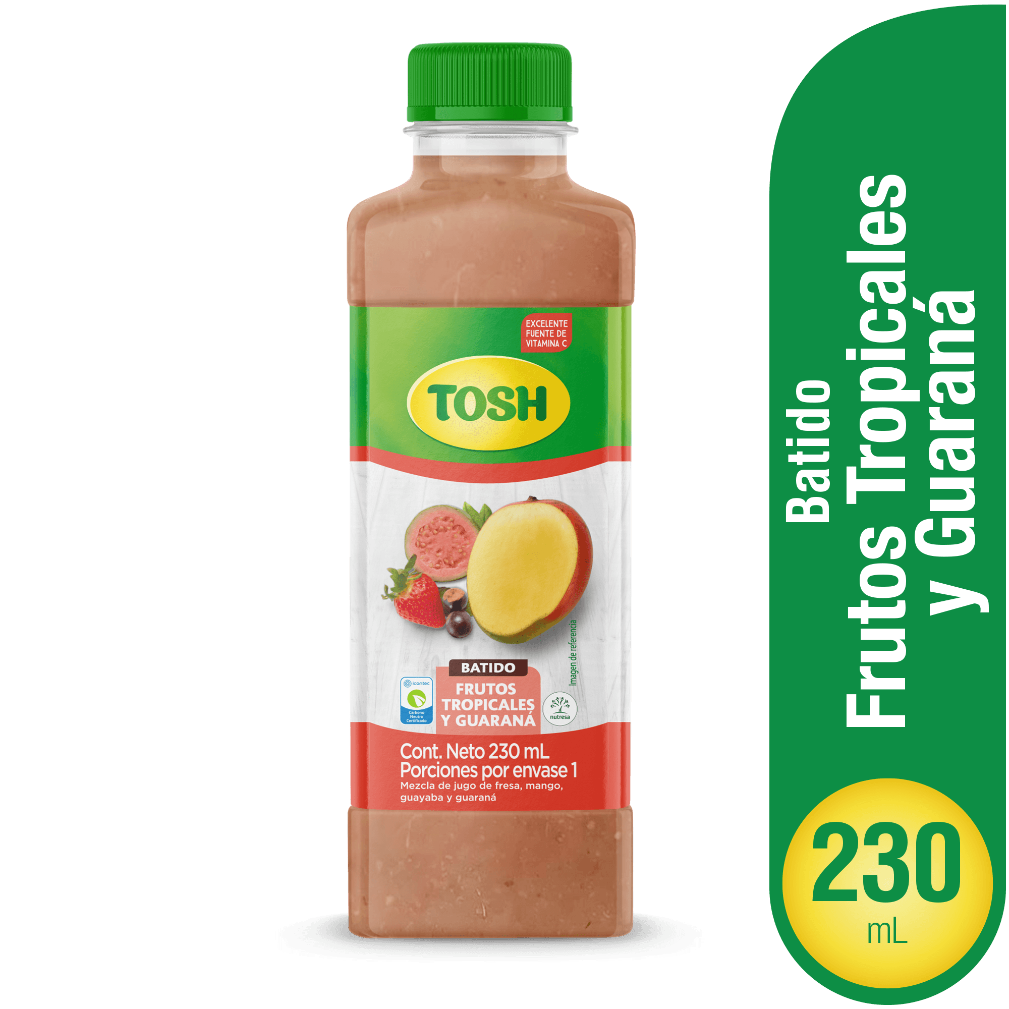 BEBIDA TOSH FRUTA TROPICAL BOTELLA*230ML