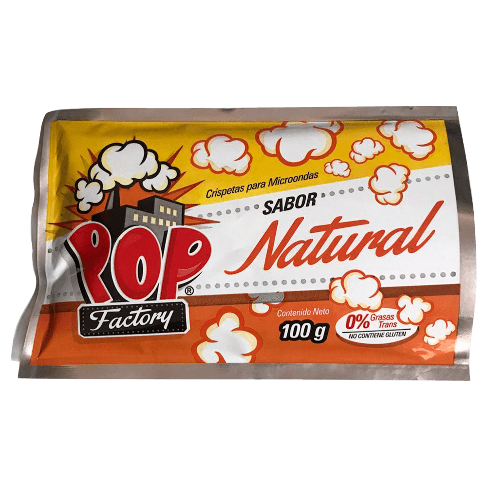 CRISPETA MICROONDAS NATURAL POP*100G