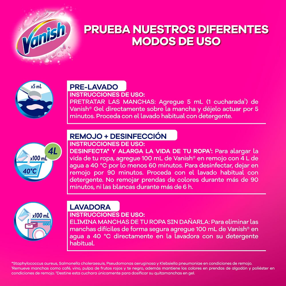 VANISH LIQUIDO BLANCO DP x 450ML