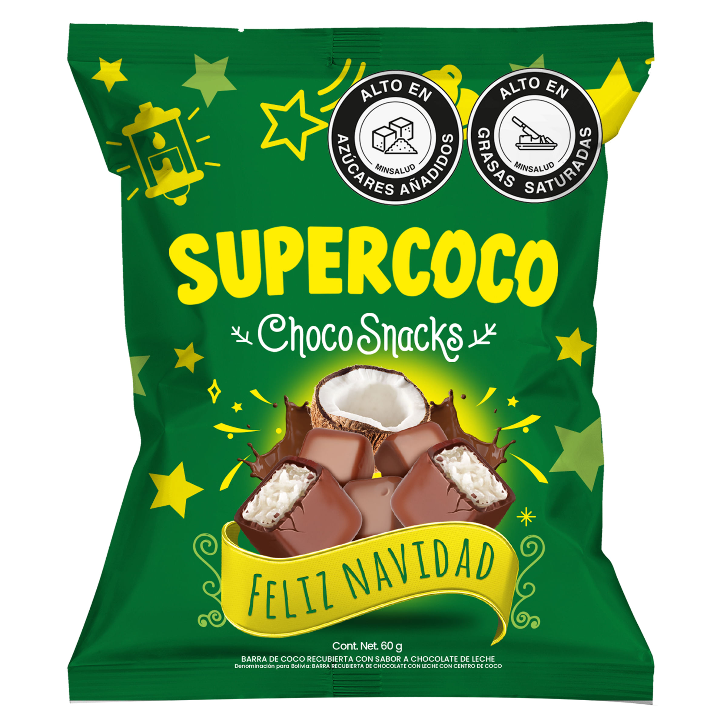 SUPERCOCO CHOCOSNACKS X 60G