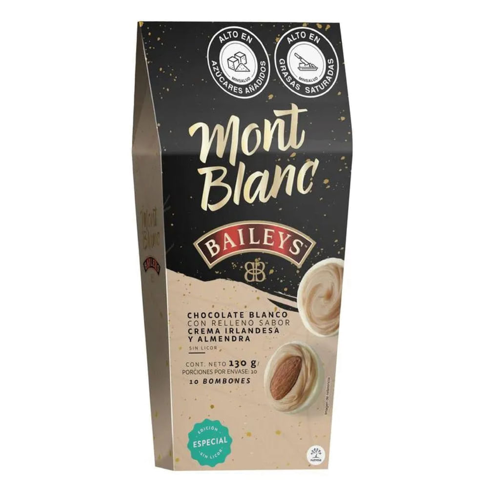 CHOCOLATES MONTBLANC BAILEY BOMBON 130GR