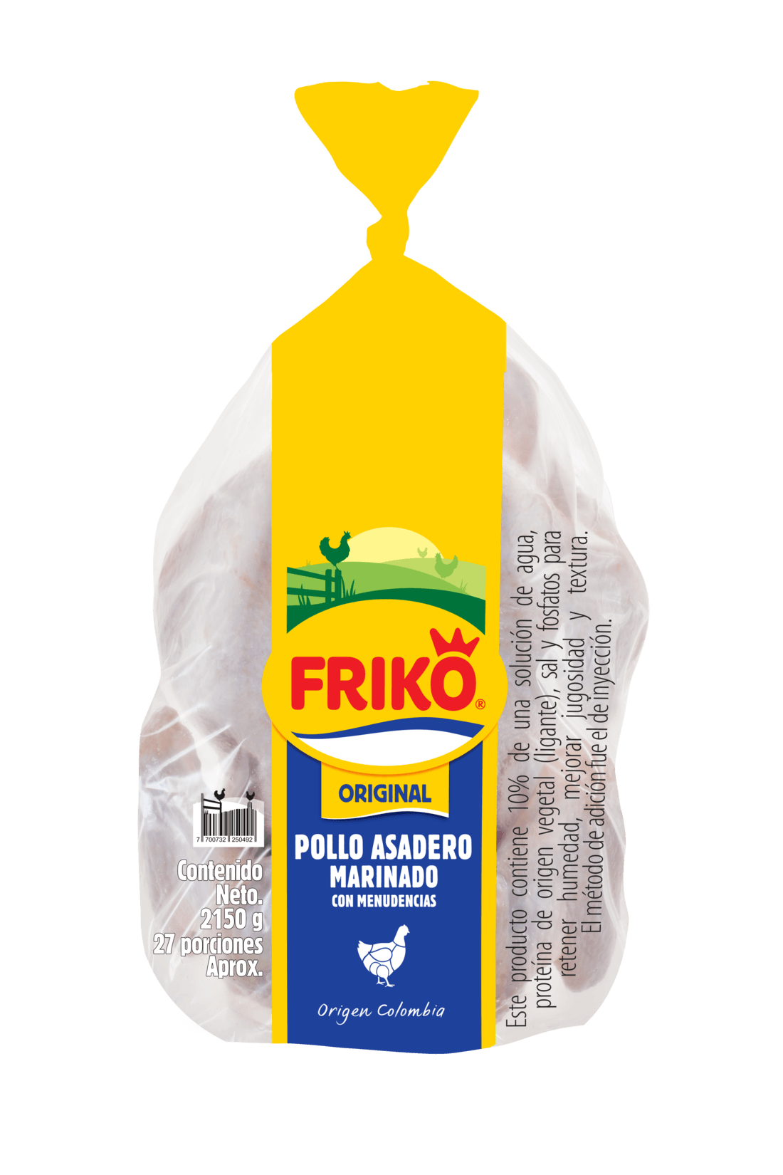 POLLO ENTERO CONGELADO FRIKO X 2100 GR