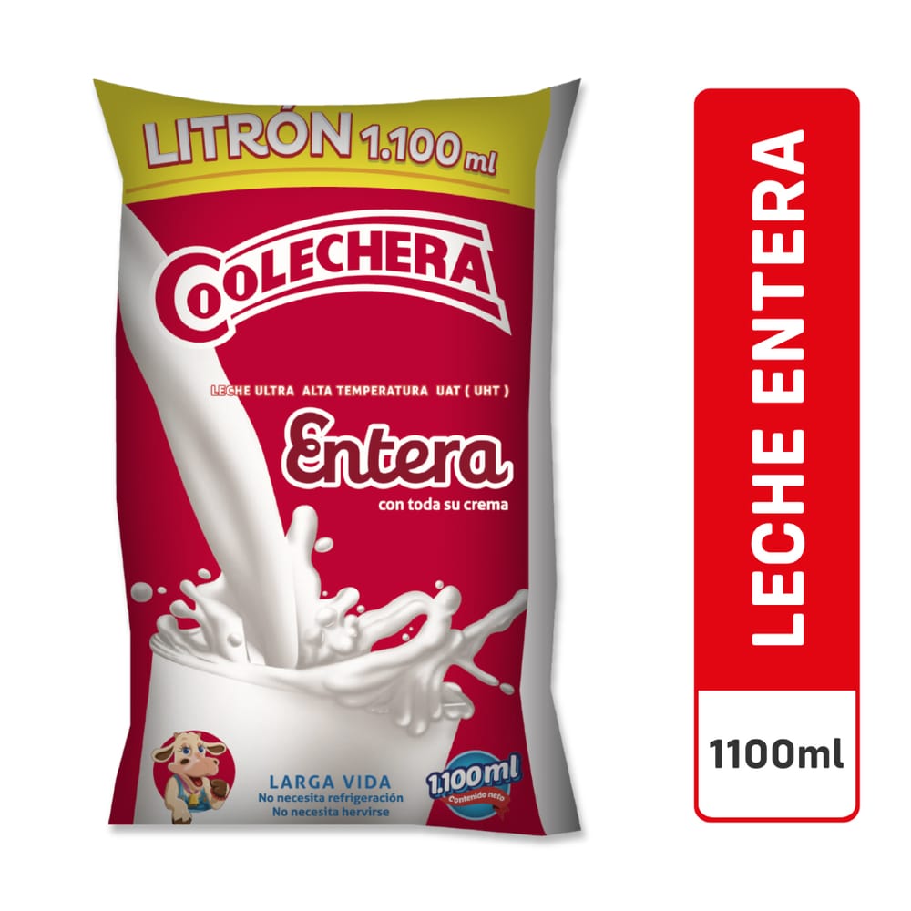 LECHE UHT ENTERA COOLECHERA*1100ML
