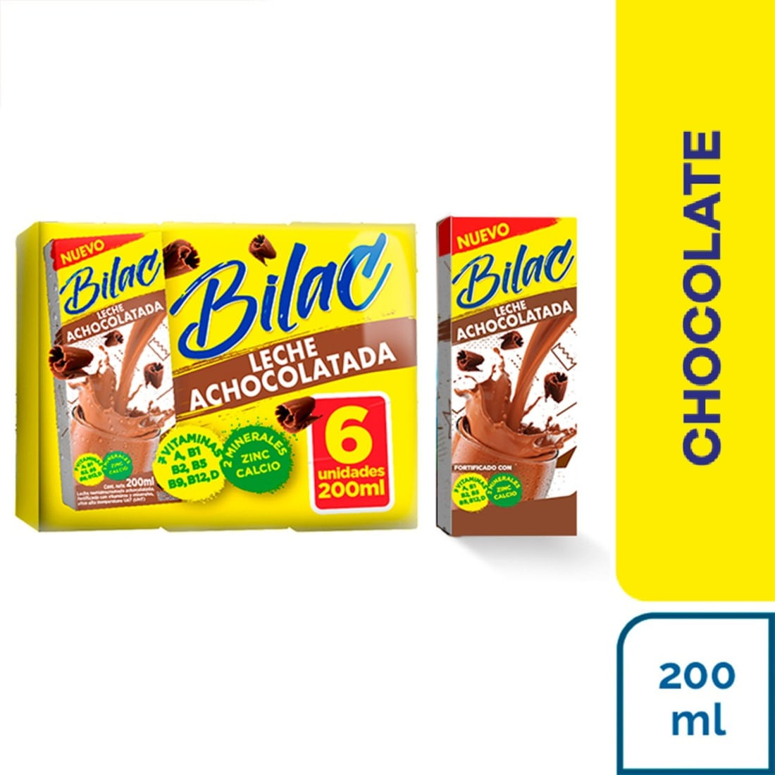 BEBIDA ACHOCOLATADA TETRA BILAC 6*200ML