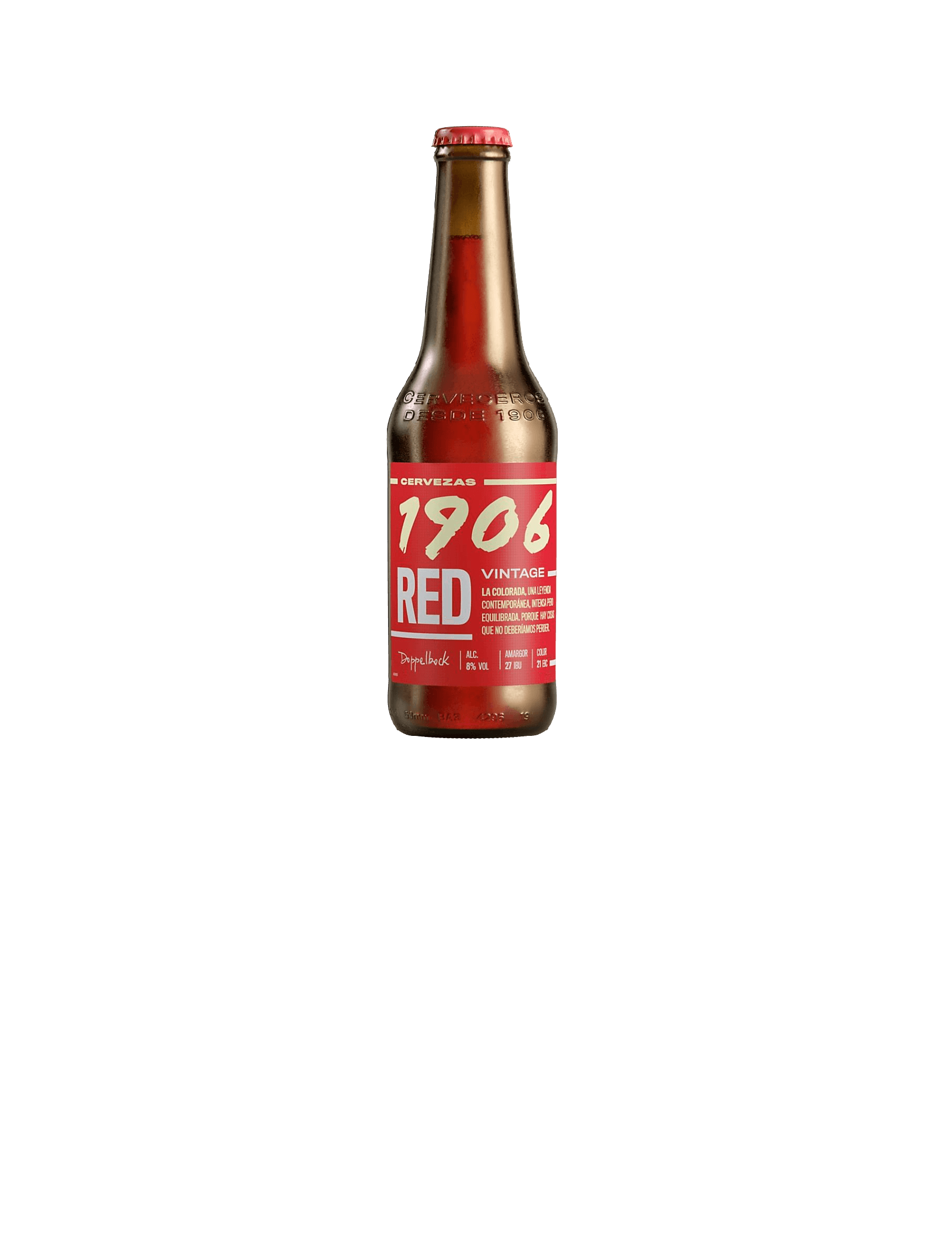 CERVEZA 1906 RED VINTAGE VIDRIO*330ML