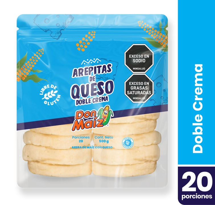 AREPITAS QUESO DON MAIZ ASAR X 500 GR