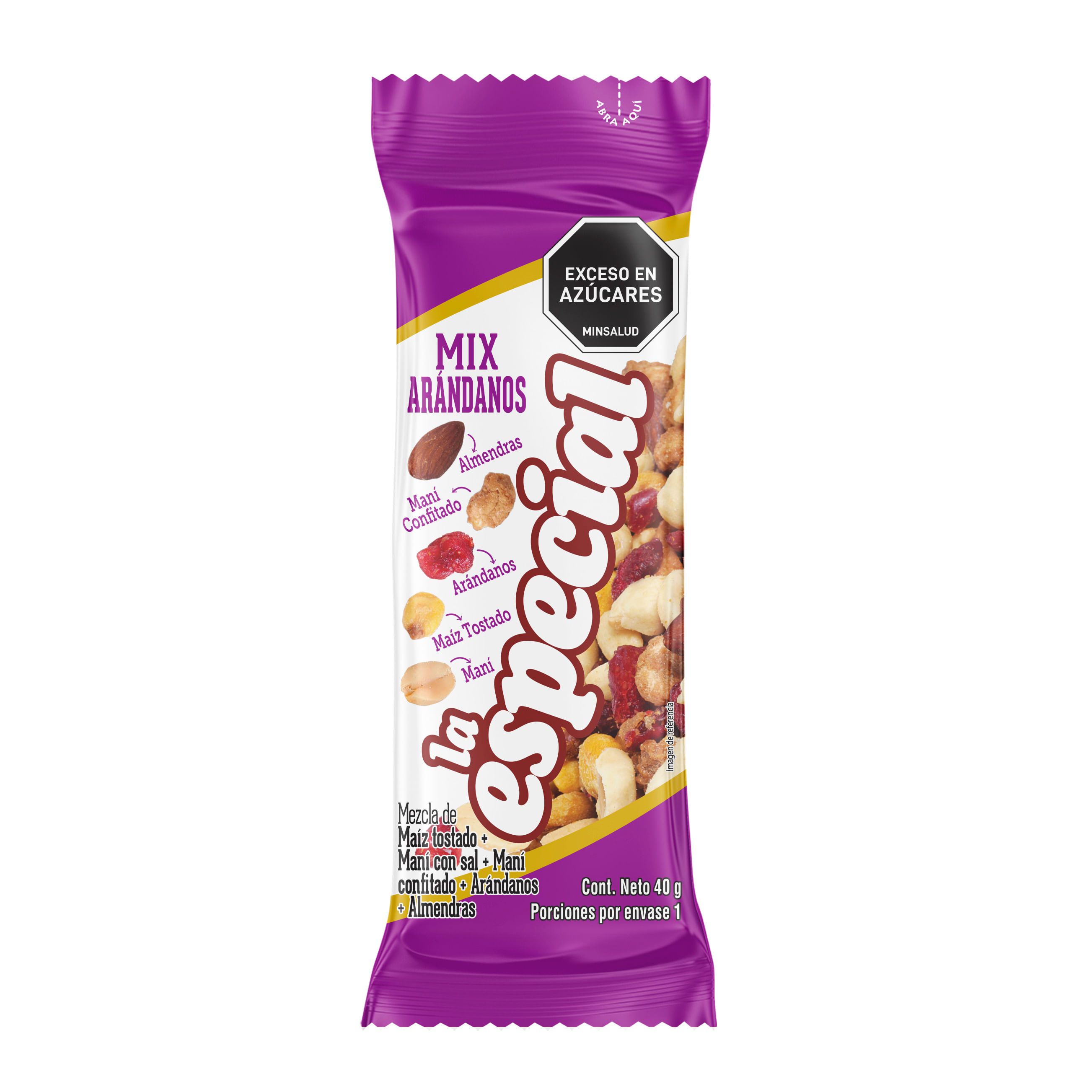 MANI LA ESPECIAL MIX ARANDANOS*40GR