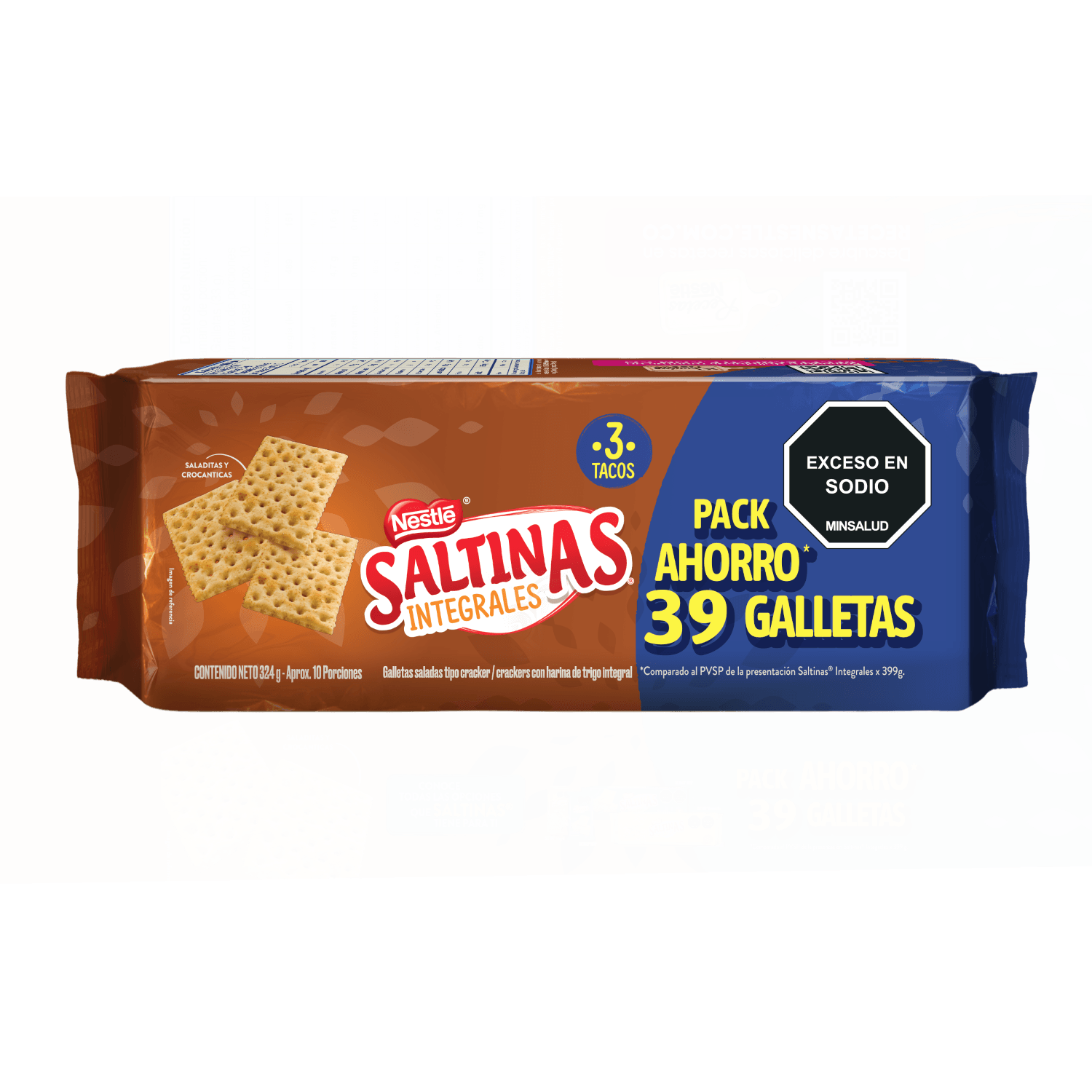 SALTINAS INTEGRAL X3 TACOS *324GR