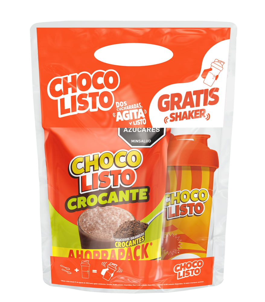 CHOCOLISTO CROCANTE *500GR+GRATIS SHAKER