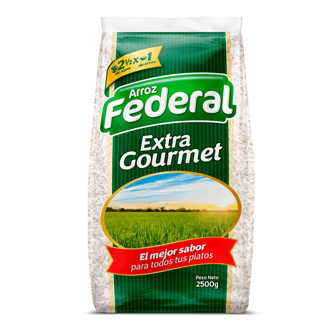 ARROZ EXTRA GOURMET FEDERAL x 2500 GR