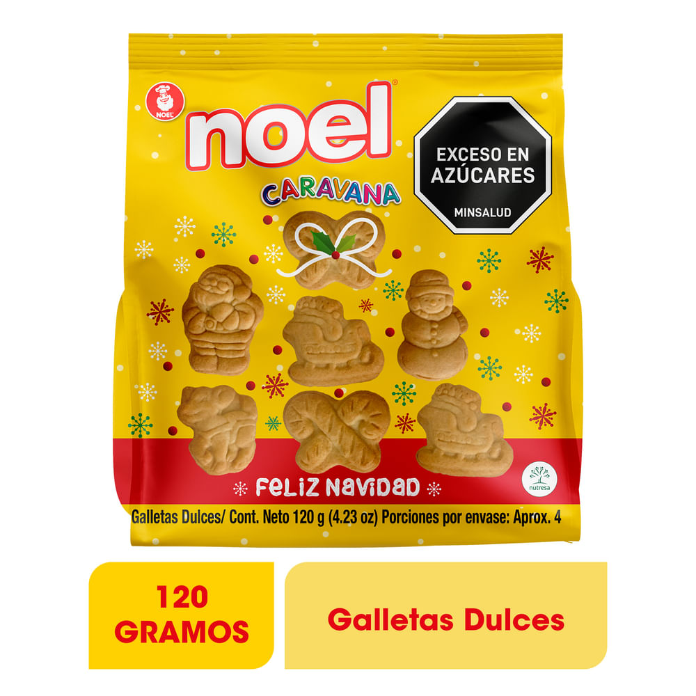 GALLETA NAVIDAD NOEL CARAVANA *120GR