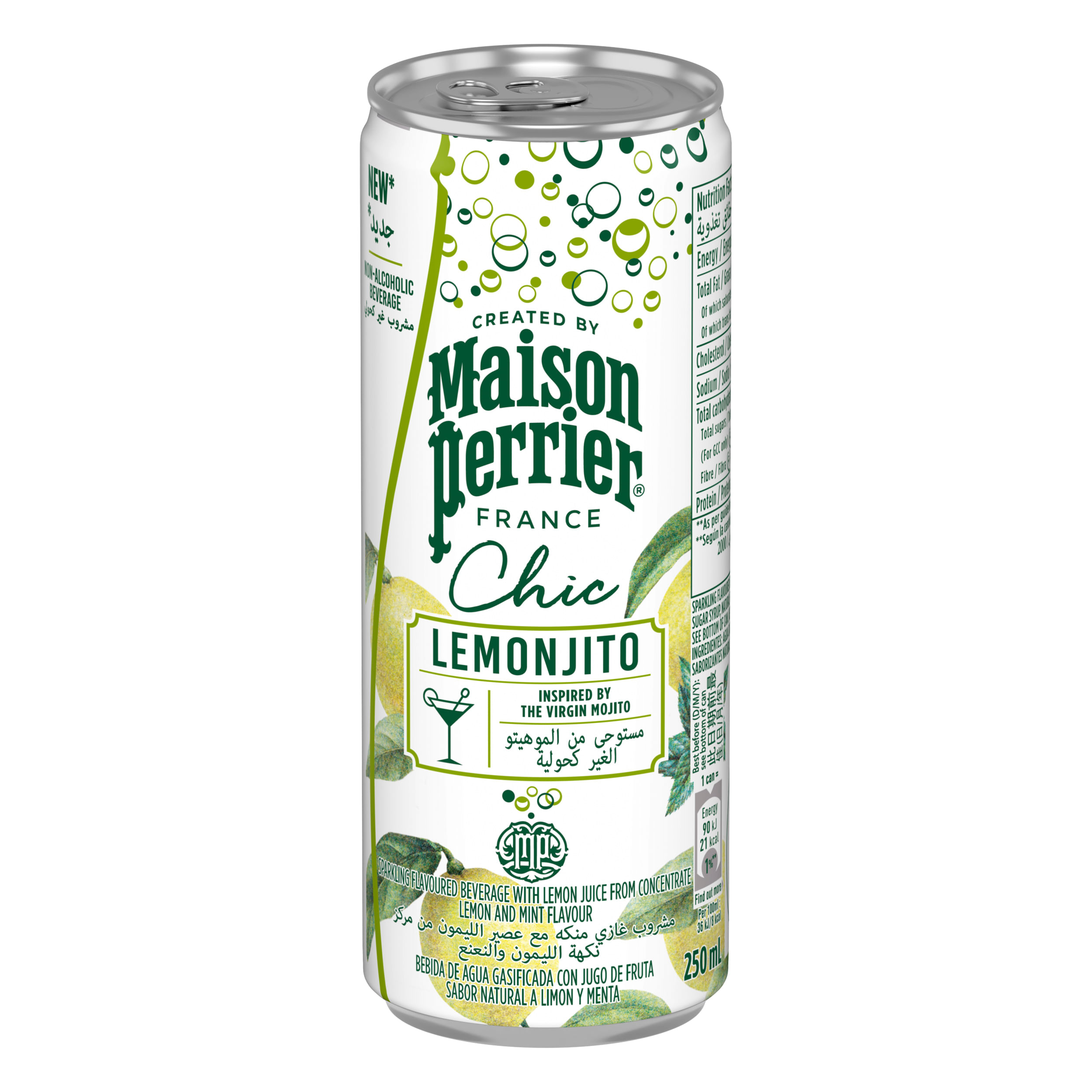 AGUA PERRIER CHIC LEMONJITO *250ML