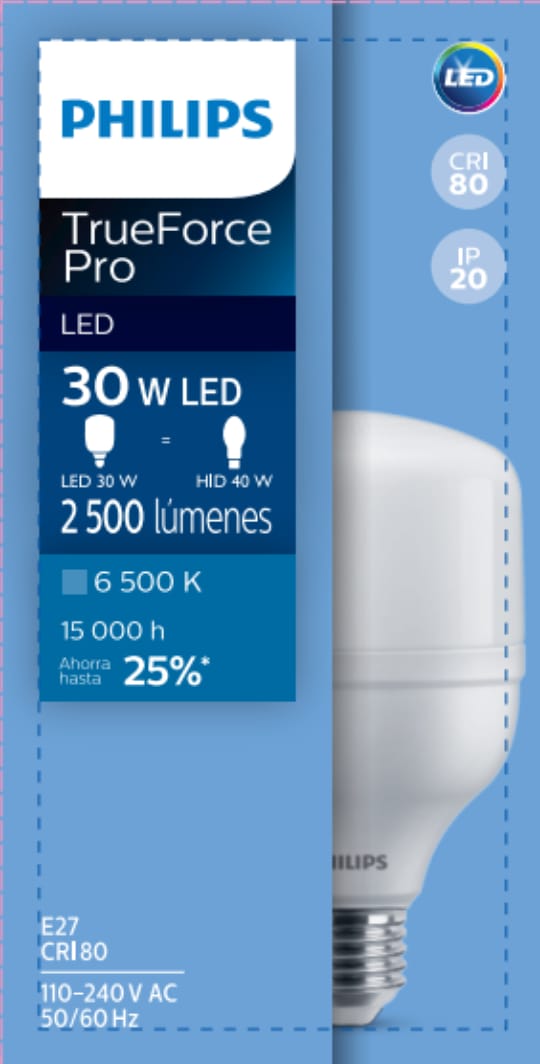 BOMBILLO LED TFORCE PHILIPS 30W *1UND