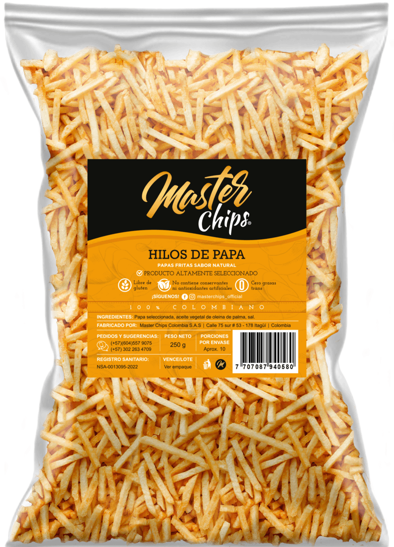 HILOS DE PAPA/FOSFORITOS NAT *250GR