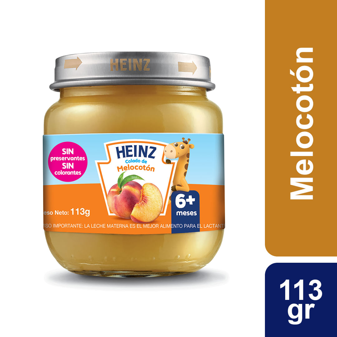 COMPOTA HEINZ MELOCOTON FRASCO *113GR