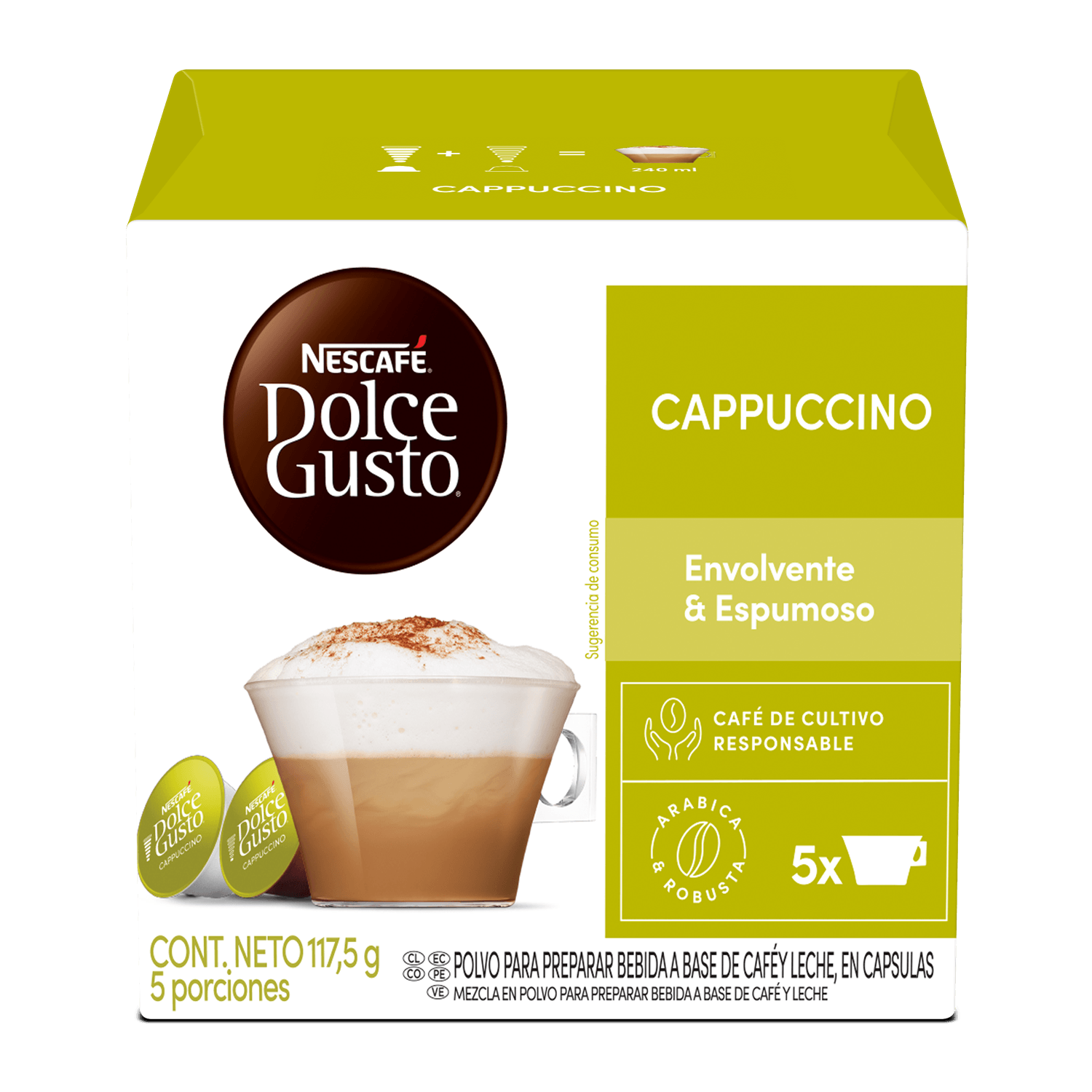 NDG CAPPUCCINO X10 CAPSULAS *117.5GR